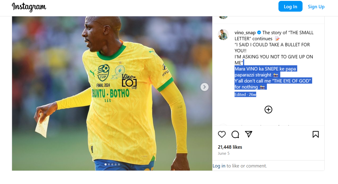 Pitsi Vincent Matlou (Vino Snap) Biography - History of South African ...