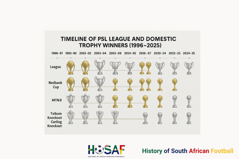 Timeline of PSL Trophies and Tournaments - History of South African ...